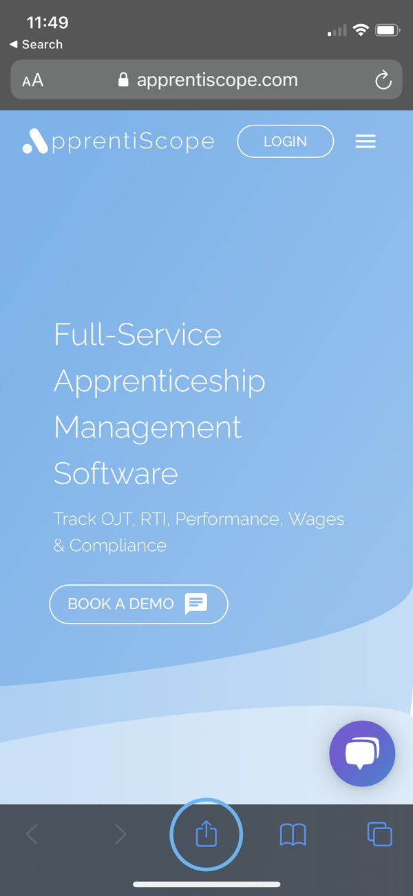 How to install ApprentiScope app on iOS